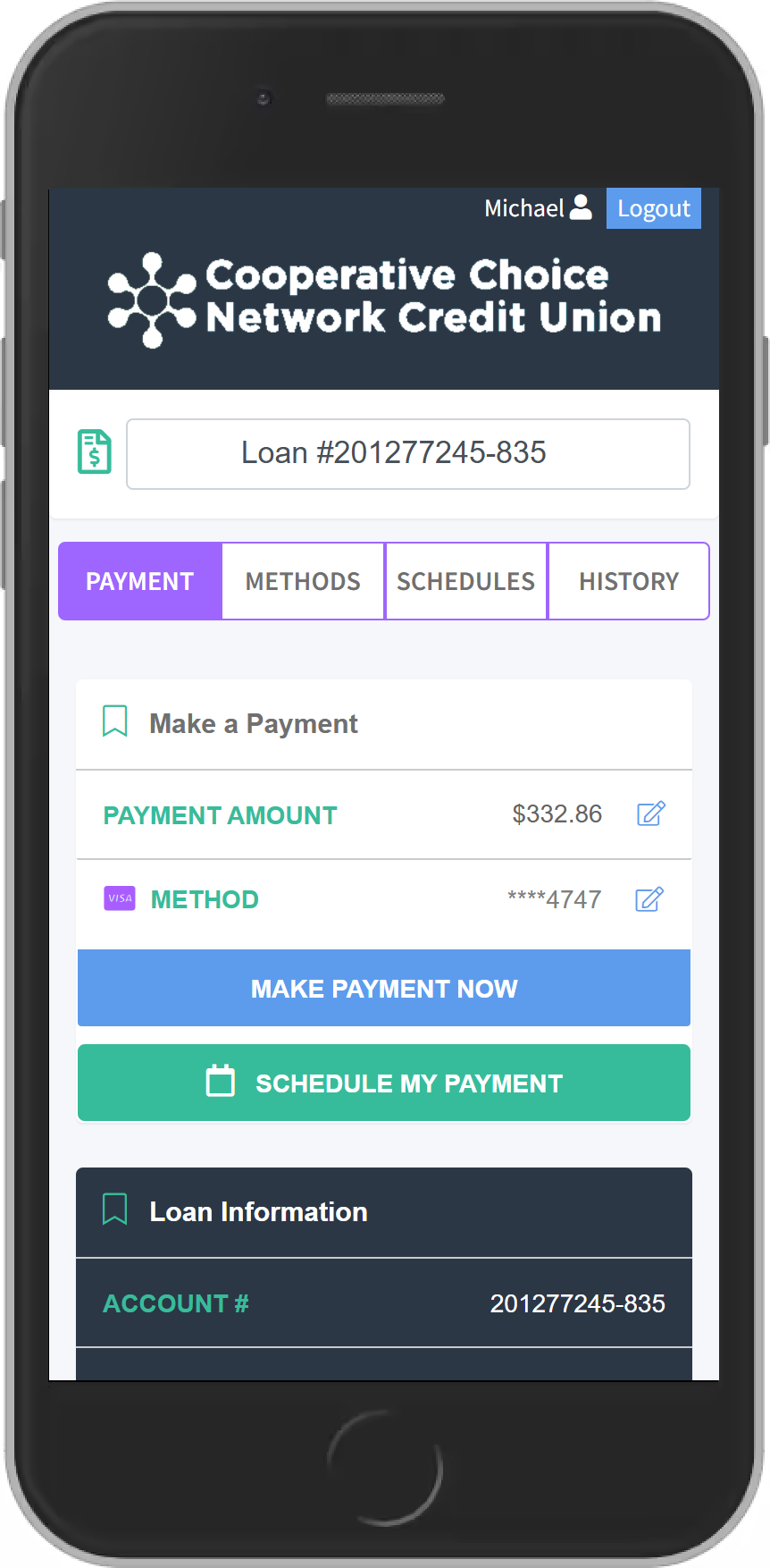 Make a Loan Payment - Cooperative Choice Network Credit Union